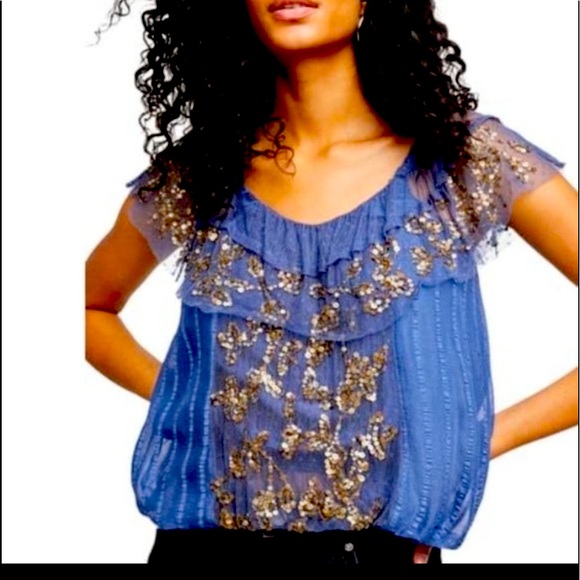 Free People | Tops | Gorgeousfree People Periwinkle Blue ...